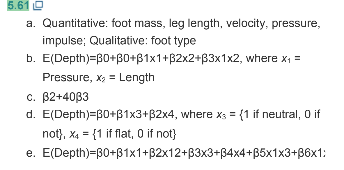 Solved 6.1 An analysis of footprints in sand. Refer to the | Chegg.com
