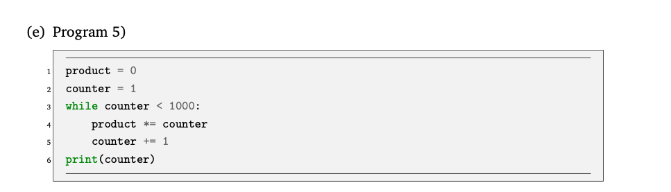 Solved Given the following programs, write out the expected | Chegg.com
