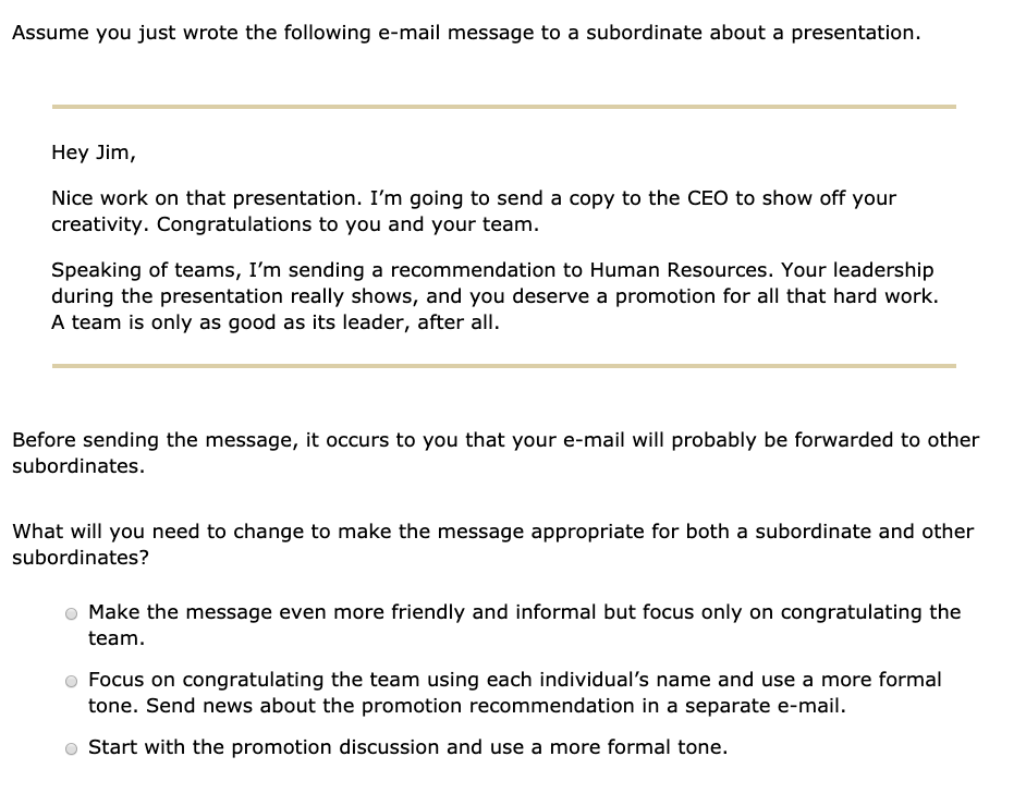 Solved: After Identifying The Purpose Of Your Message, You... | Chegg.com