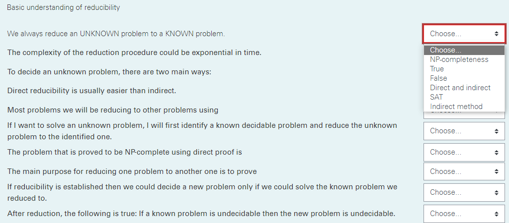 Solved Basic understanding of reducibility We always reduce | Chegg.com