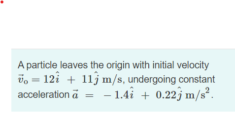 Solved Question 1: When does the particle cross the y-axis? | Chegg.com