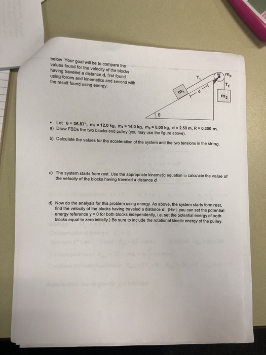 Solved 8. Consider two masses mi and m2, connected by a | Chegg.com