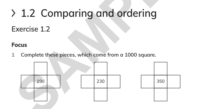 Solved 1.2 Comparing and ordering Exercise 1.2 Focus 1 | Chegg.com