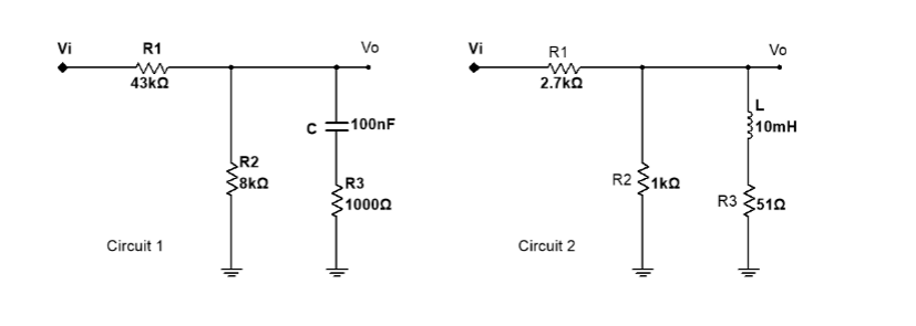 Solved 1. Predict the behavior of the circuits given below | Chegg.com