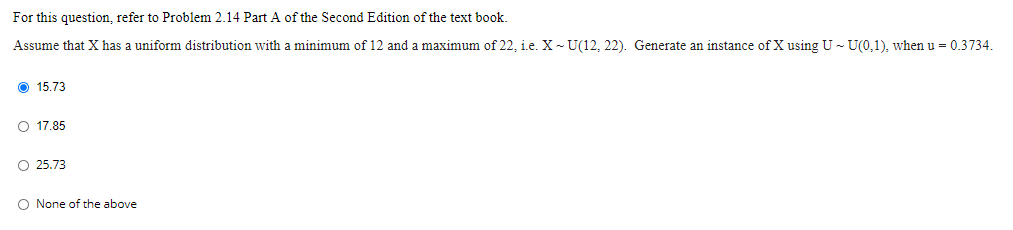 Solved Derive An Inverse Transform Algorithm For Generating