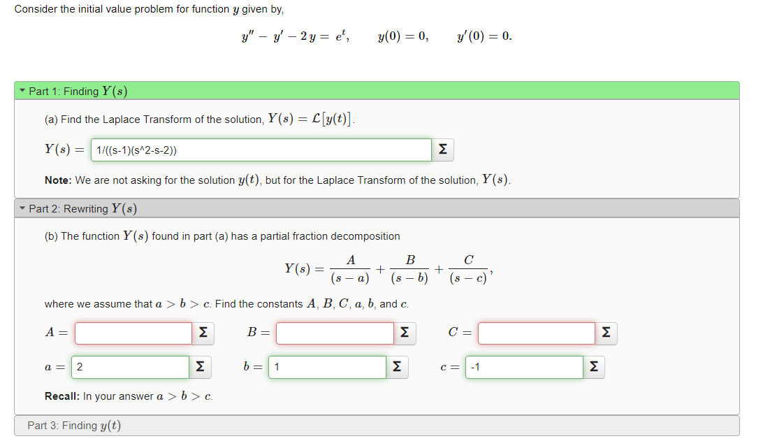 Solved Consider The Initial Value Problem For Function Y 
