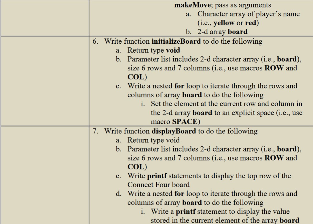 Solved I need my Connect 4 code updated with the following | Chegg.com
