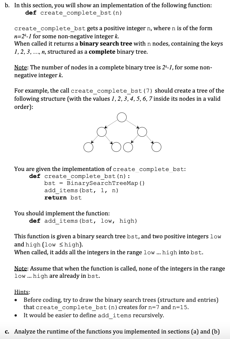 Solved Question 2: a. Implement the following function: def | Chegg.com