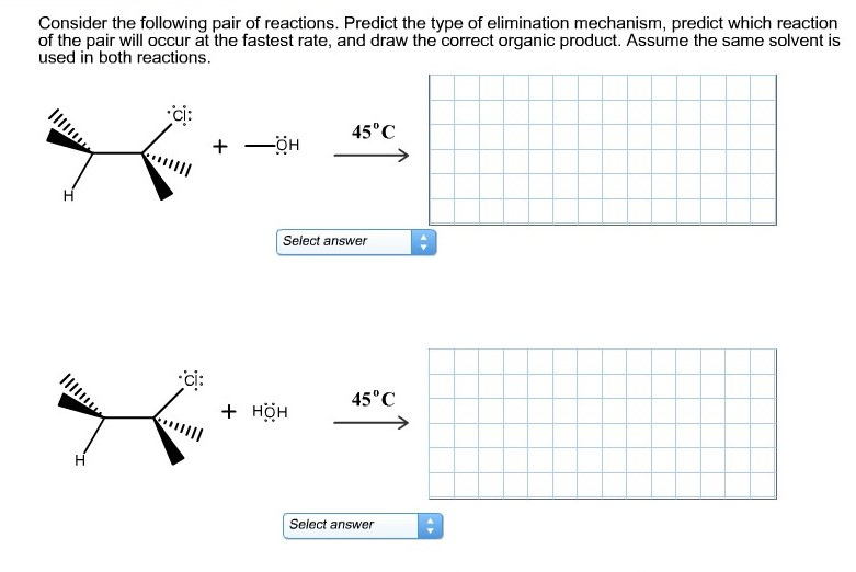 Solved Consider the following pair of reactions, Predict the | Chegg.com