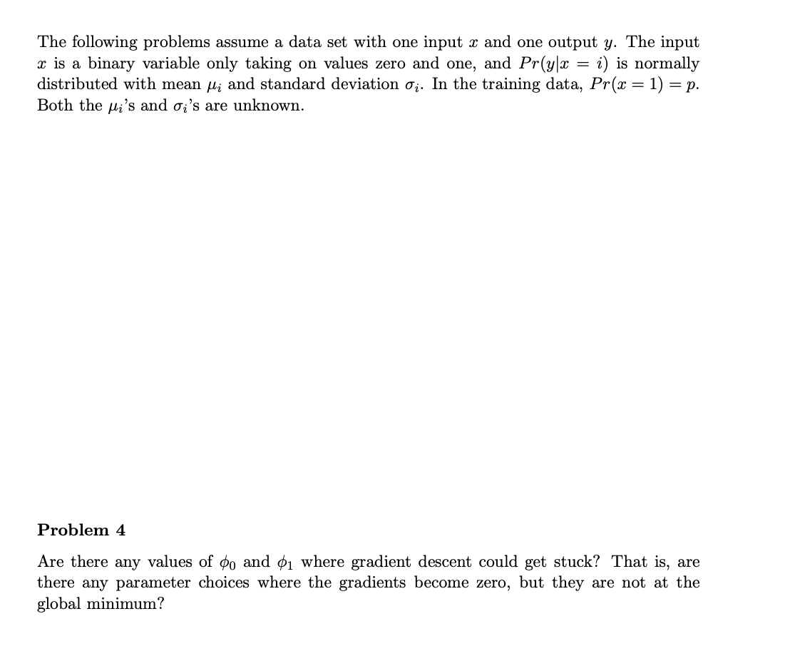 Solved The following problems assume a data set with one | Chegg.com