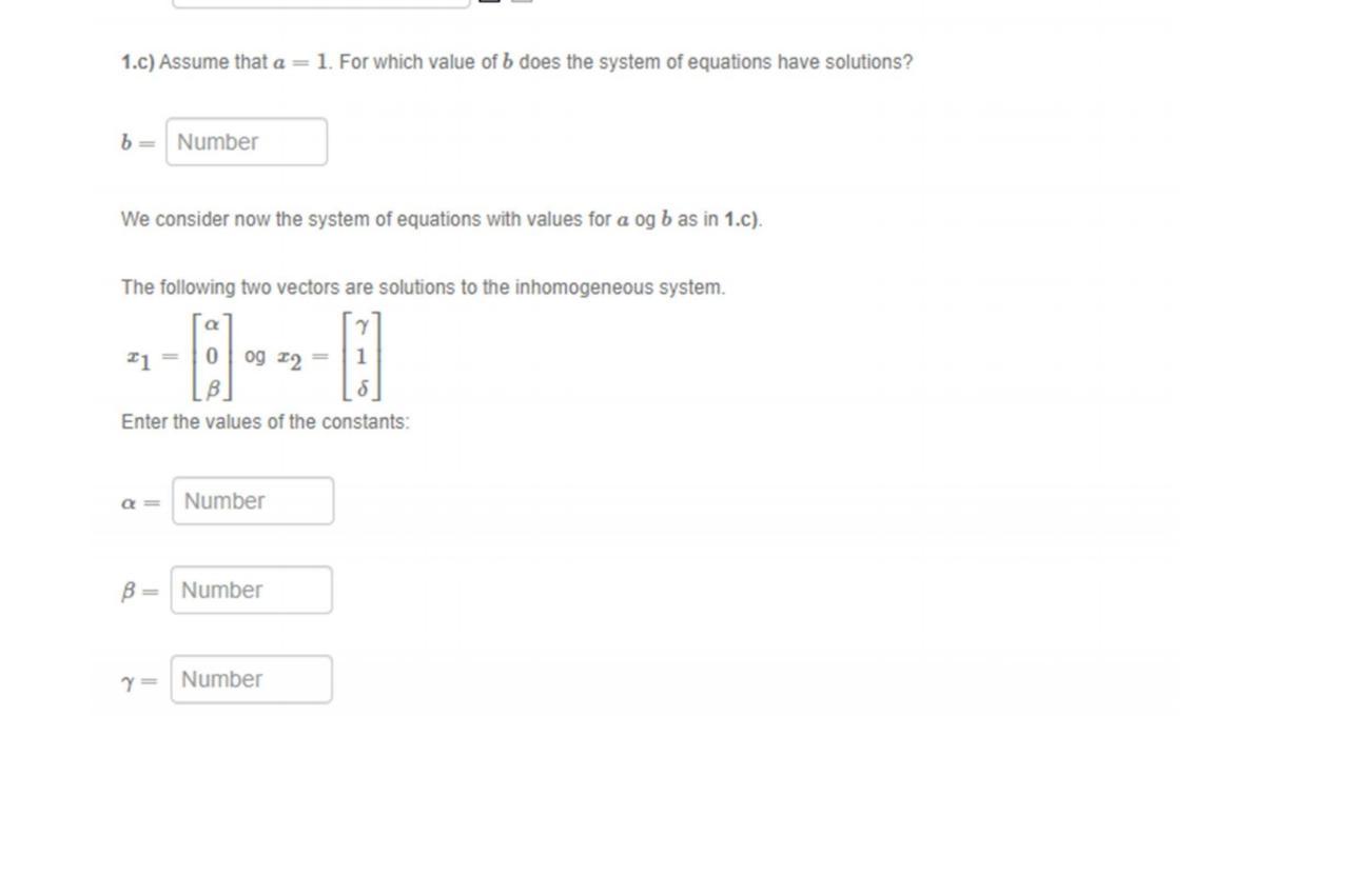 Solved Exercise 1 Let a and b be real constants. An | Chegg.com