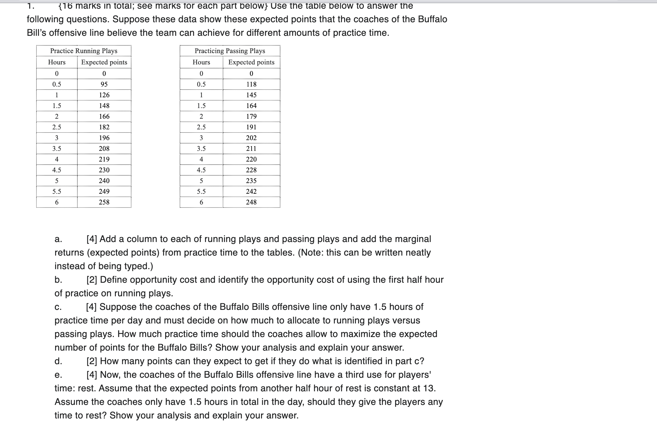 Solved 1. {16 marks in total; see marks tor each part below | Chegg.com