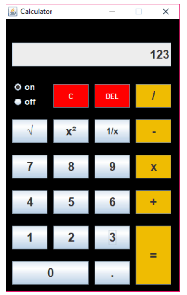Design a graphical calculator as the one shown | Chegg.com