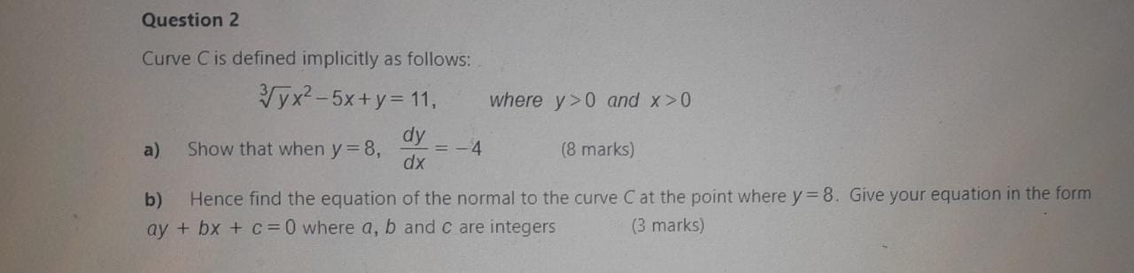 Solved Curve C is defined implicitly as follows: | Chegg.com