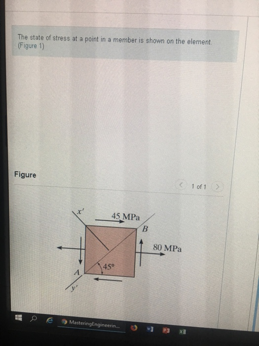 Solved Using the Mohr's circle constructed for the given | Chegg.com