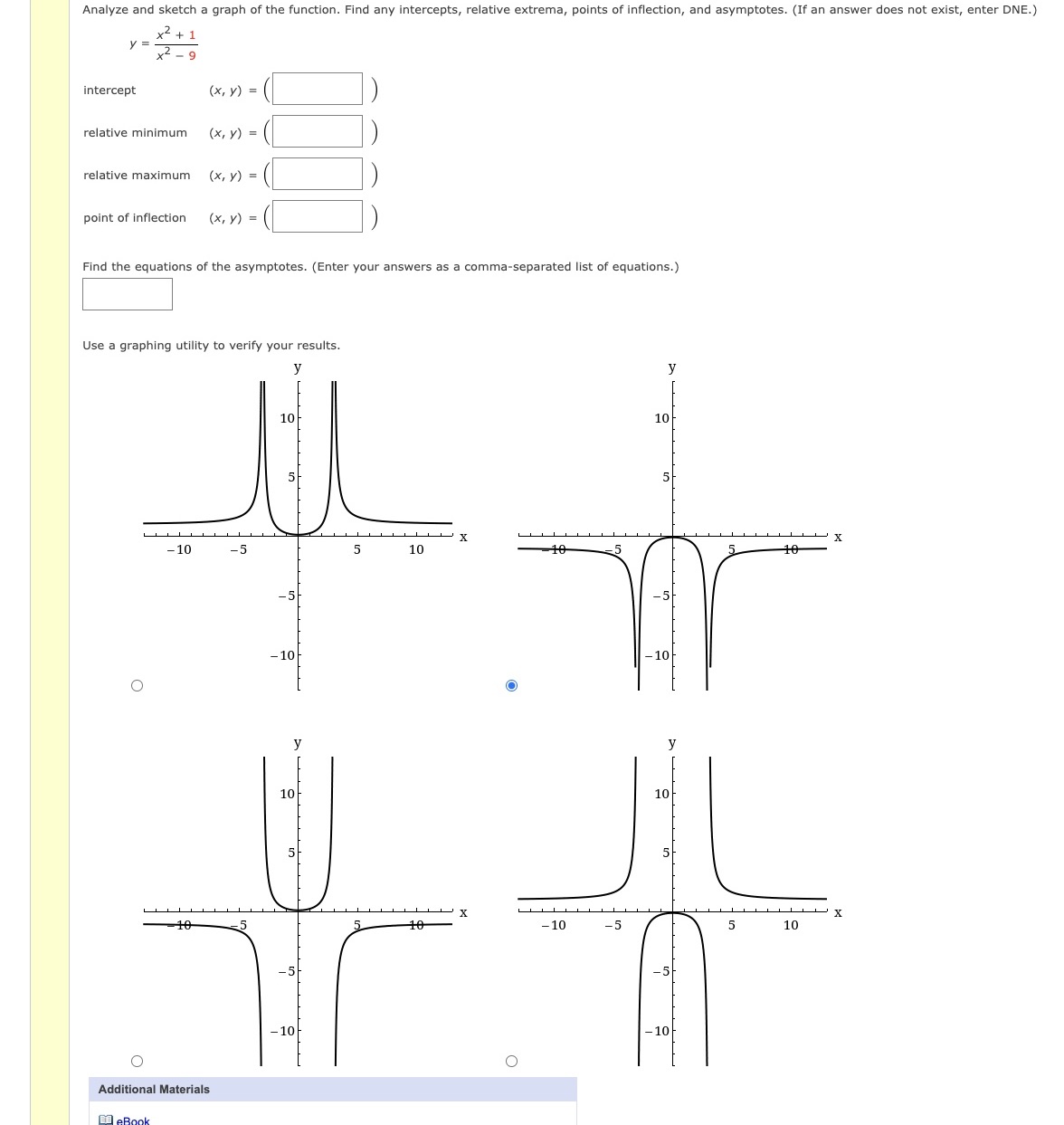 Solved Analyze and sketch a graph of the function. Find any | Chegg.com