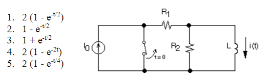 Solved 2. The circuit is in equilibrium for t