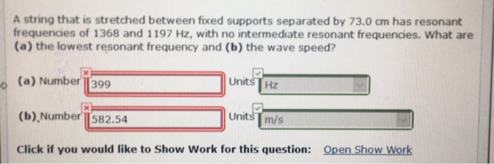 Solved A string that is stretched between fixed supports | Chegg.com