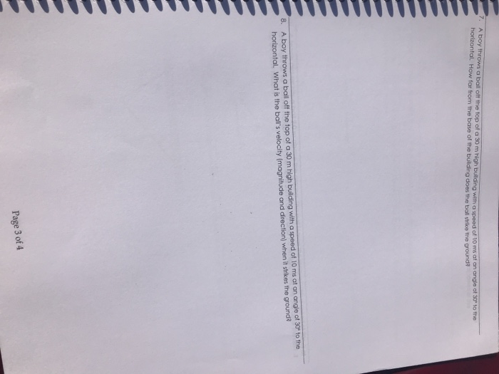 Solved Homework: Two Dimensional Kinematics Class PHY 111 | Chegg.com