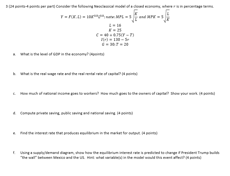 Solved 3 (24 ﻿points-4 ﻿points per part) ﻿Consider the | Chegg.com