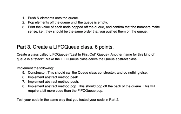 Solved In this lab, you will create an abstract class called | Chegg.com