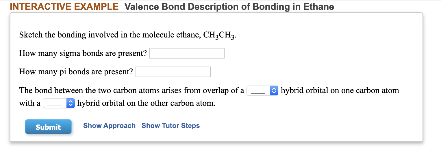 Solved INTERACTIVE EXAMPLE Valence Bond Description of | Chegg.com