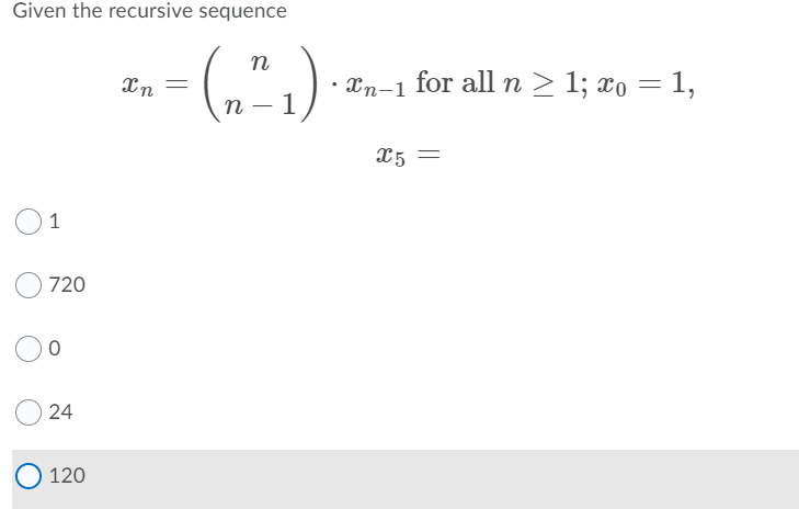 Solved Given the recursive sequence In (,-2) Xn-1 for all n | Chegg.com