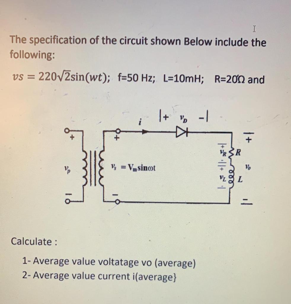 Solved 1-calculate the average voltage value | Chegg.com