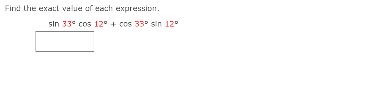 Solved Find the exact value of each expression. sin 330 cos | Chegg.com