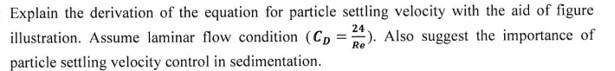 Solved Explain the derivation of the equation for particle | Chegg.com