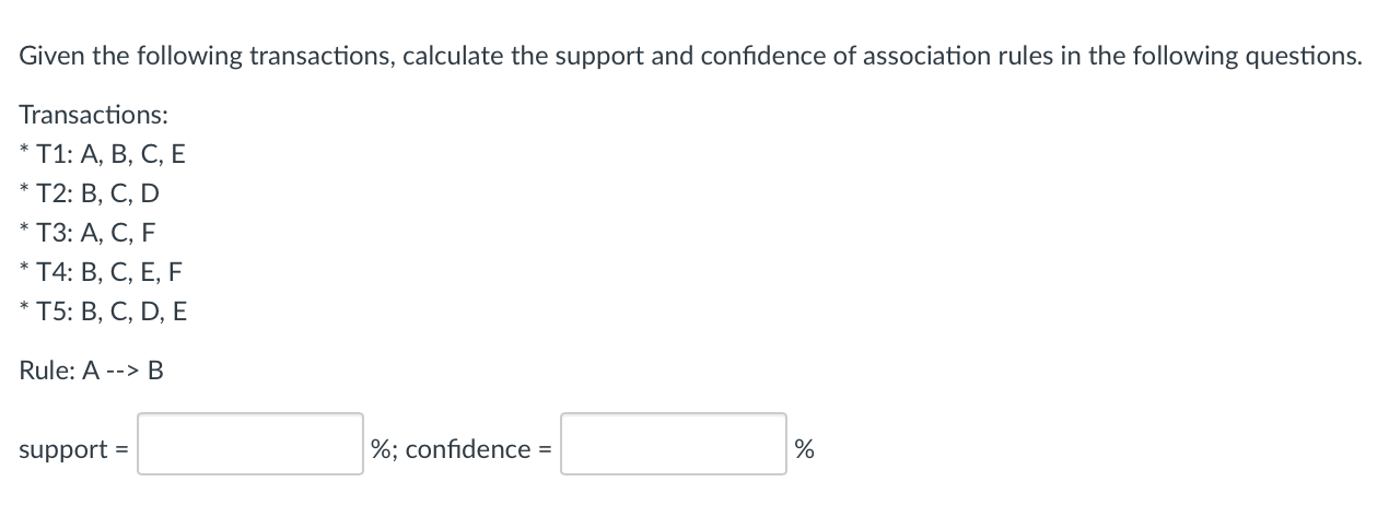Given the following transactions, calculate the | Chegg.com
