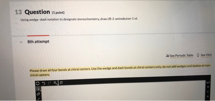 Solved 13 Question (1 point) Using wedge-dash notation to | Chegg.com