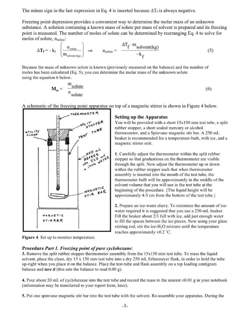Solved E1 Colligative Properties of Solutions: Freezing | Chegg.com
