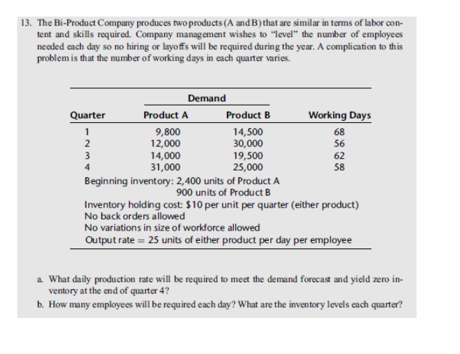 Solved 3. The Bi-Product Company produces two products (A | Chegg.com
