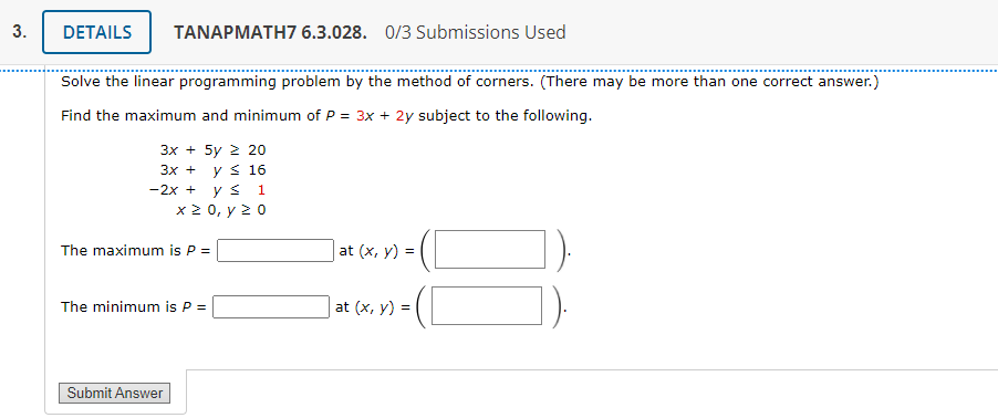 Solved 3. DETAILS TANAPMATH7 6.3.028. 0/3 Submissions Used | Chegg.com