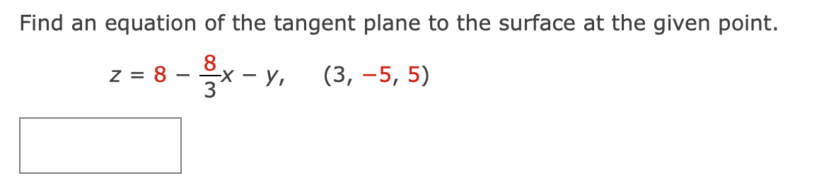 Solved Find an equation of the tangent plane to the surface | Chegg.com