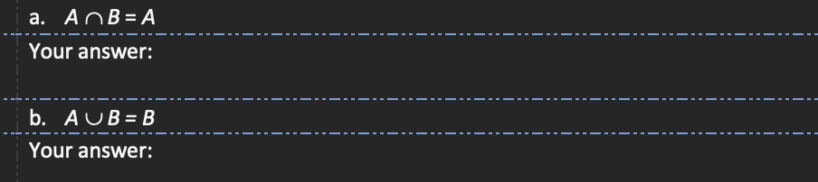 Solved Let A and B be sets. Prove that if A Í B, then | Chegg.com