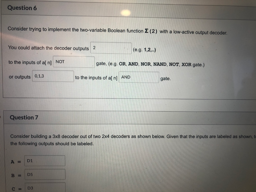 Solved Question 6 Consider trying to implement the | Chegg.com