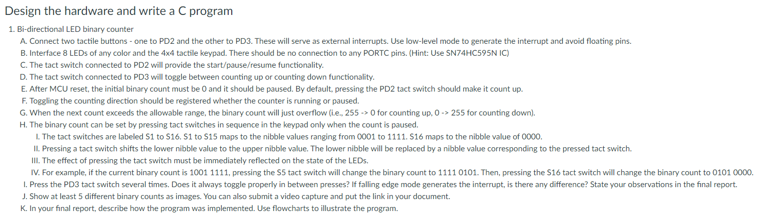 Solved Subject: Microprocessors Laboratory Program: Arduino | Chegg.com