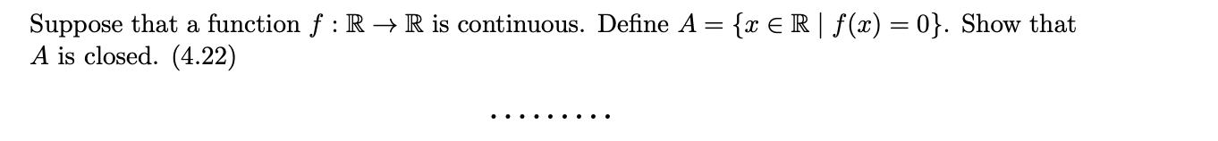 Solved Suppose that a function f :R → R is continuous. | Chegg.com