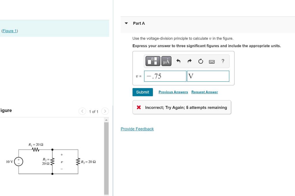 Solved Use the voltage-division principle to calculate v in | Chegg.com