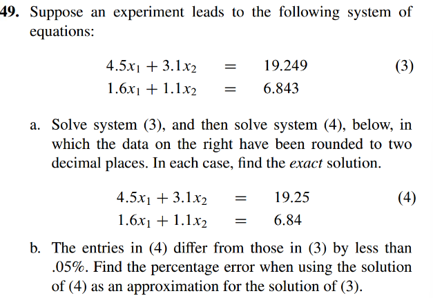 Solved Suppose an experiment leads to the following system | Chegg.com
