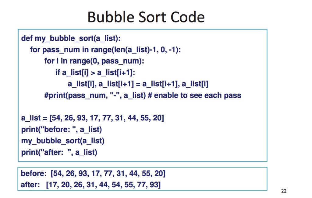Solved Define the function, improved_bubble_sort(), which | Chegg.com