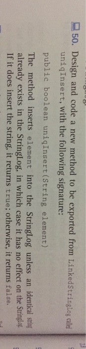 Solved 50. Design and code a new method to be exported from | Chegg.com
