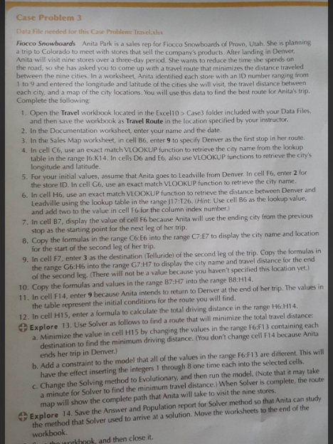 Solved Case Problem 3 Data File needed for this Case | Chegg.com