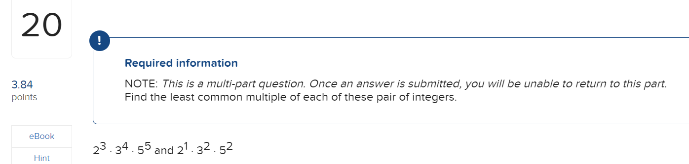 Solved Required information NOTE: This is a multi-part | Chegg.com