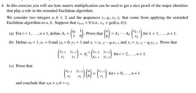 In this exercise you will see how matrix | Chegg.com