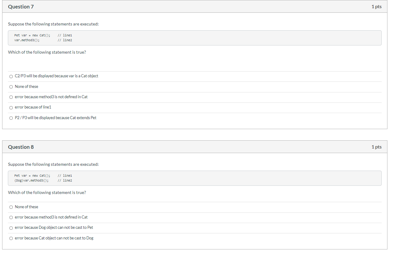 Solved Refer to the following class implementation for | Chegg.com