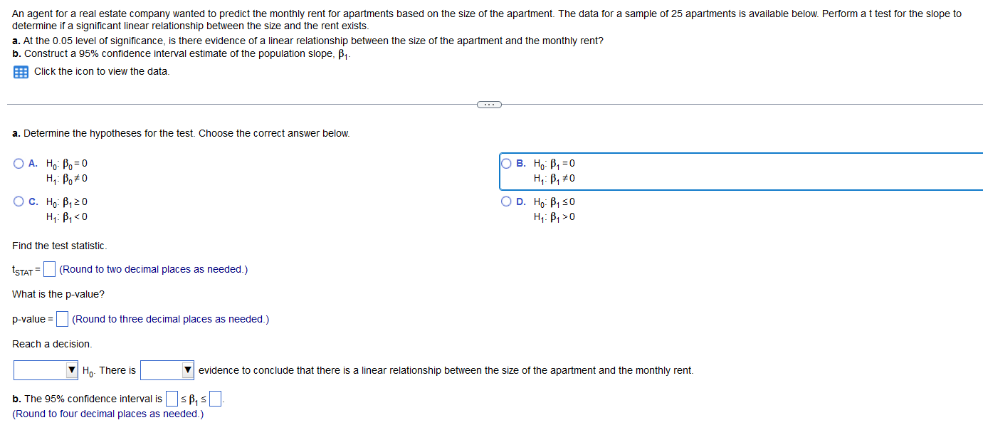 Solved determine if a significant linear relationship | Chegg.com