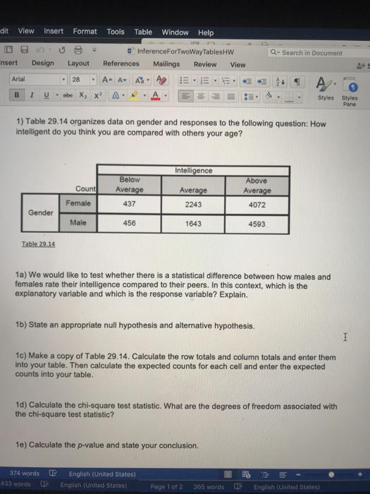 Solved Dit View Insert Format Tools Table Window Help